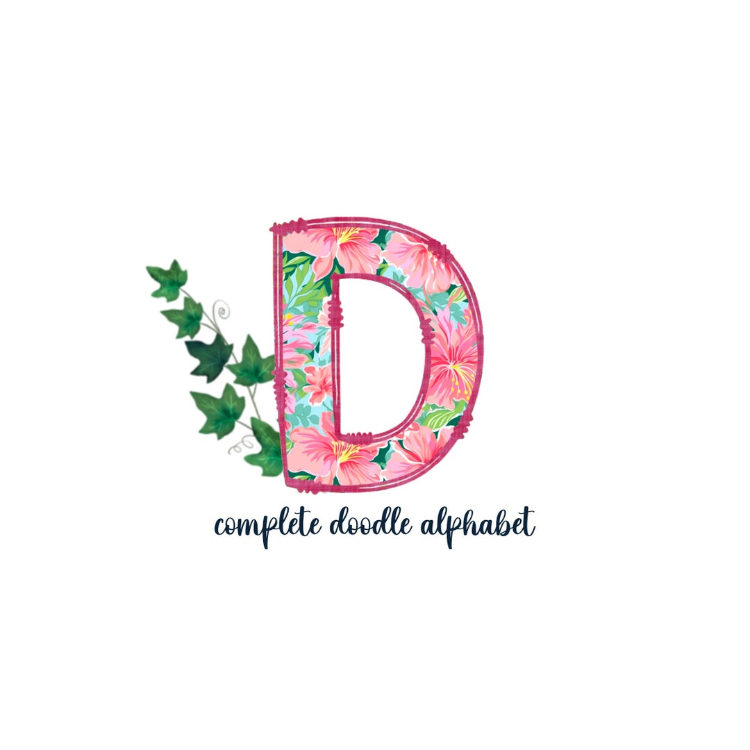 Doodle Letters, Doodle Alphabet, Font, PNG, Clipart, Sublimation ...