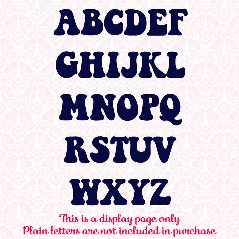 Retro Font, Alphabet, Font, PNG, Clipart, Sublimation,groovy, Bright ...