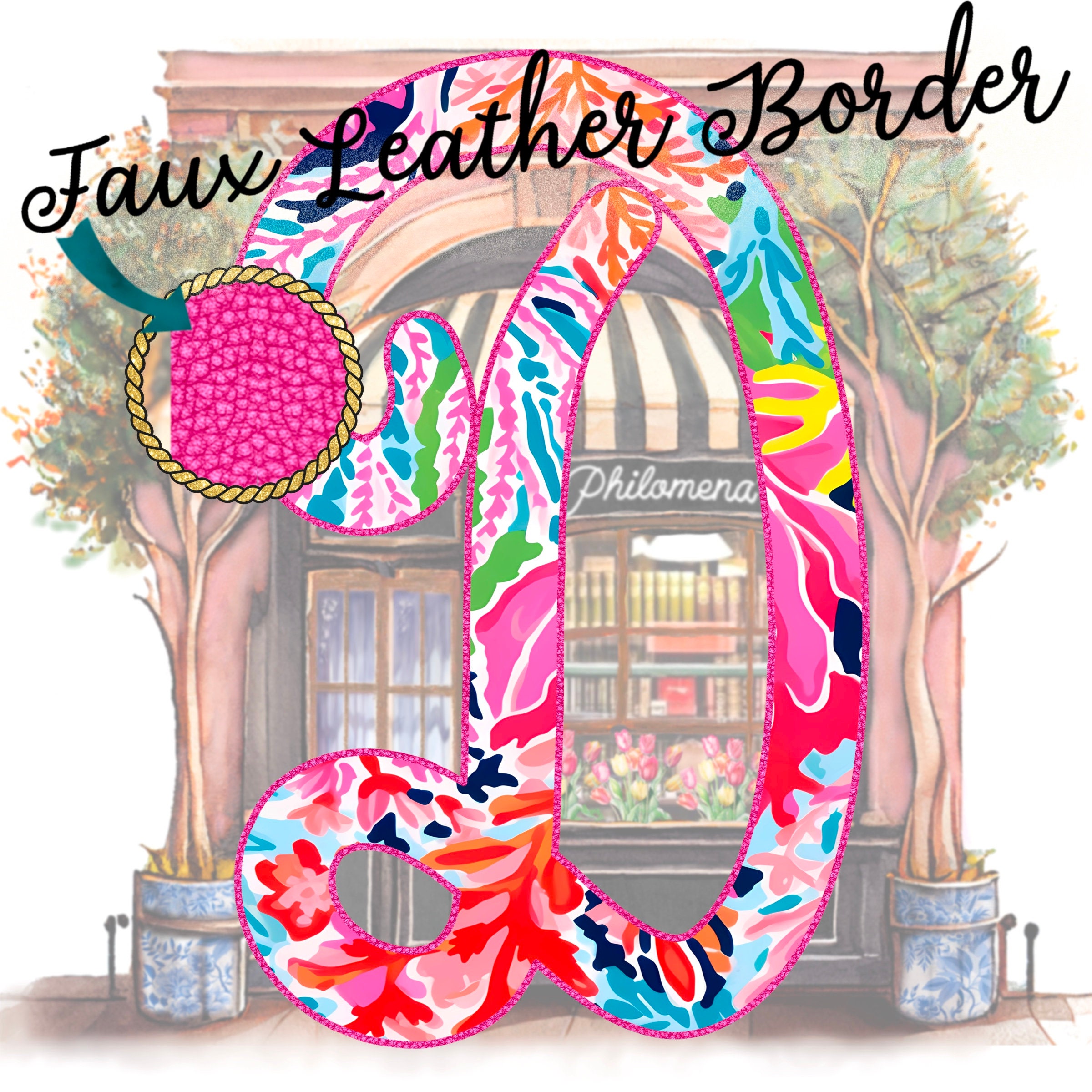 Monogram Font, Script Letters, Alphabet, Initials, PNG, Preppy Stuff ...