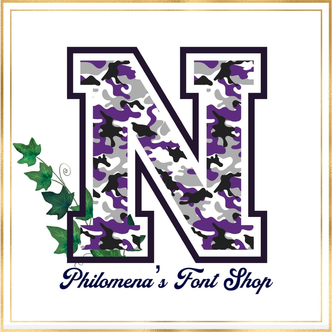 Purple Camo Letterman Varsity Font, Letters, Alphabet, Font ...