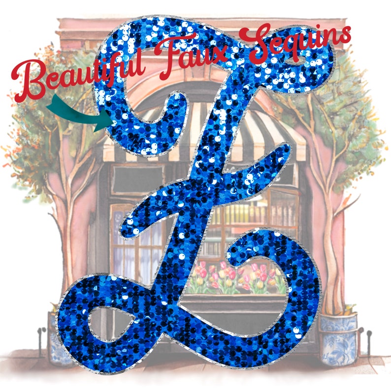 Monogram Font, Script Letters, Alphabet, Initials, PNG, Glitter Sequins, Preppy Stuff ...