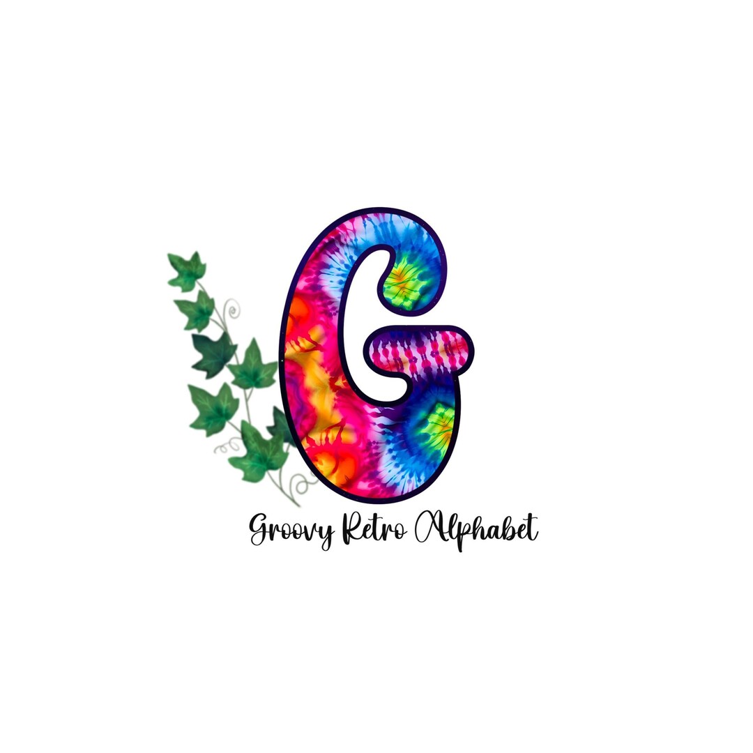 Rainbow Tie Dye Retro Letters Font, Alphabet, Font, PNG, Clipart ...