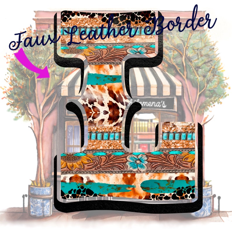 Western Font, Letters, PNG Alphabet, Sublimation, Coastal Cowgirl ...