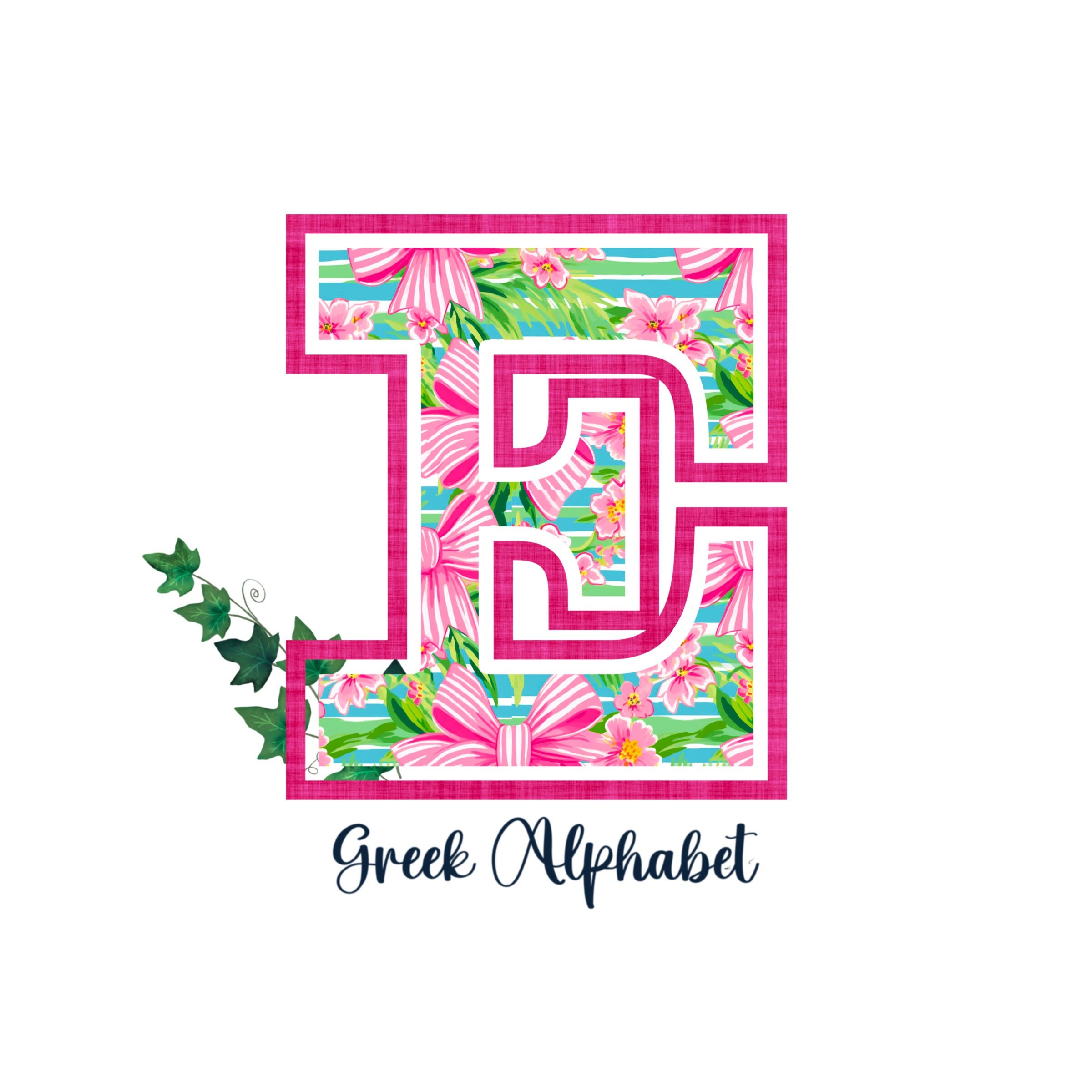 Lilly Pulitzer Font Lilly Pulitzer Inspired Monogram Printable