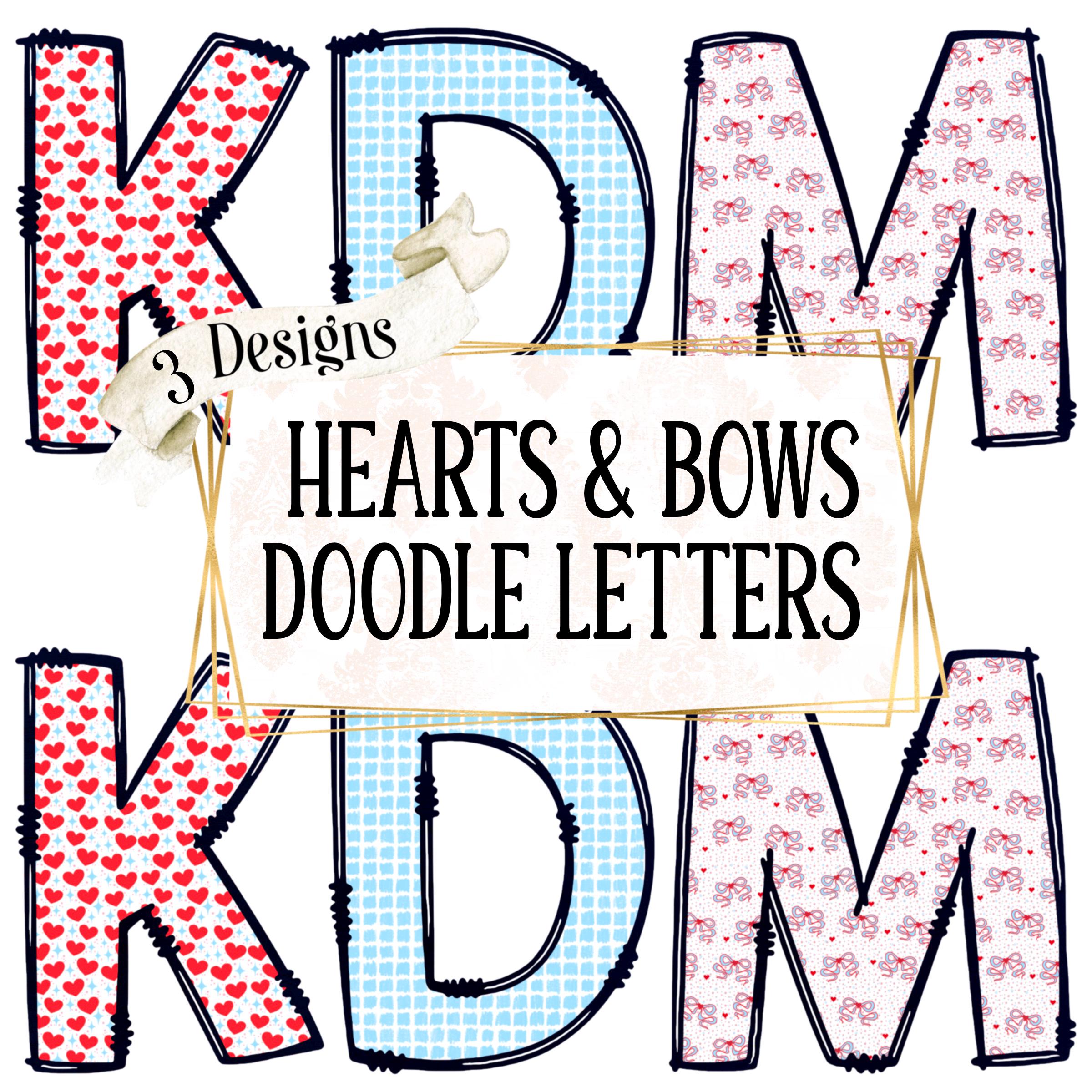 Doodle Letters, Doodle Alphabet, Font, Sublimation, PNG, Clipart ...