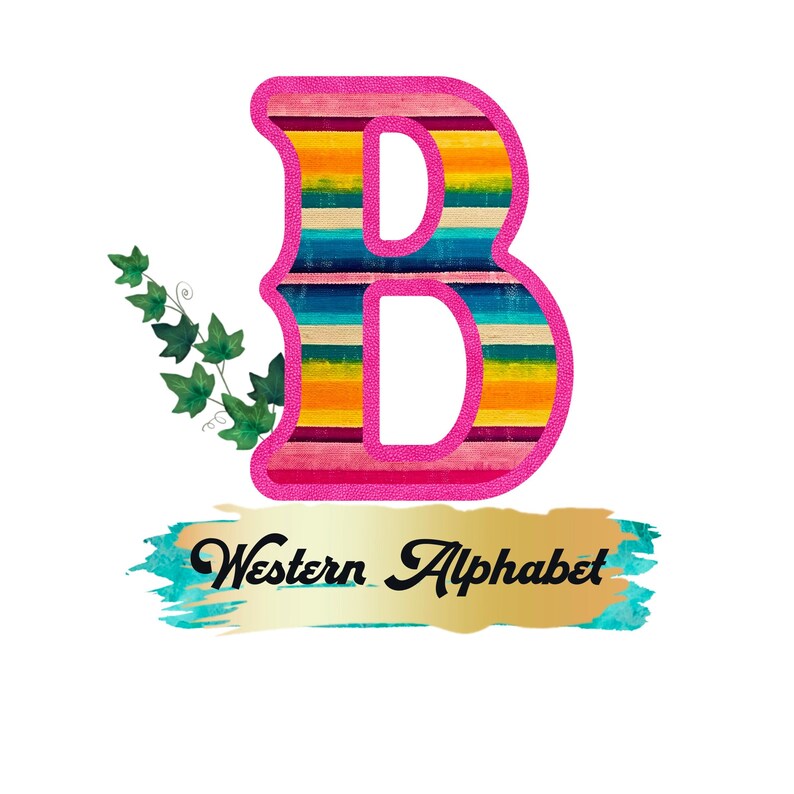 Western Font, Letters, PNG Alphabet, Sublimation, Cowgirl, Rustic ...