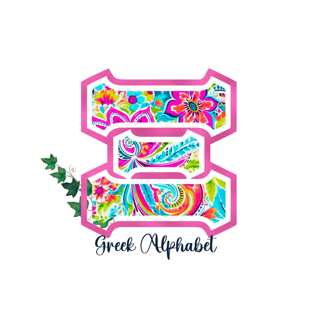 Greek Letters, Font, Alphabet,png,college Merch,sorority Gift ...