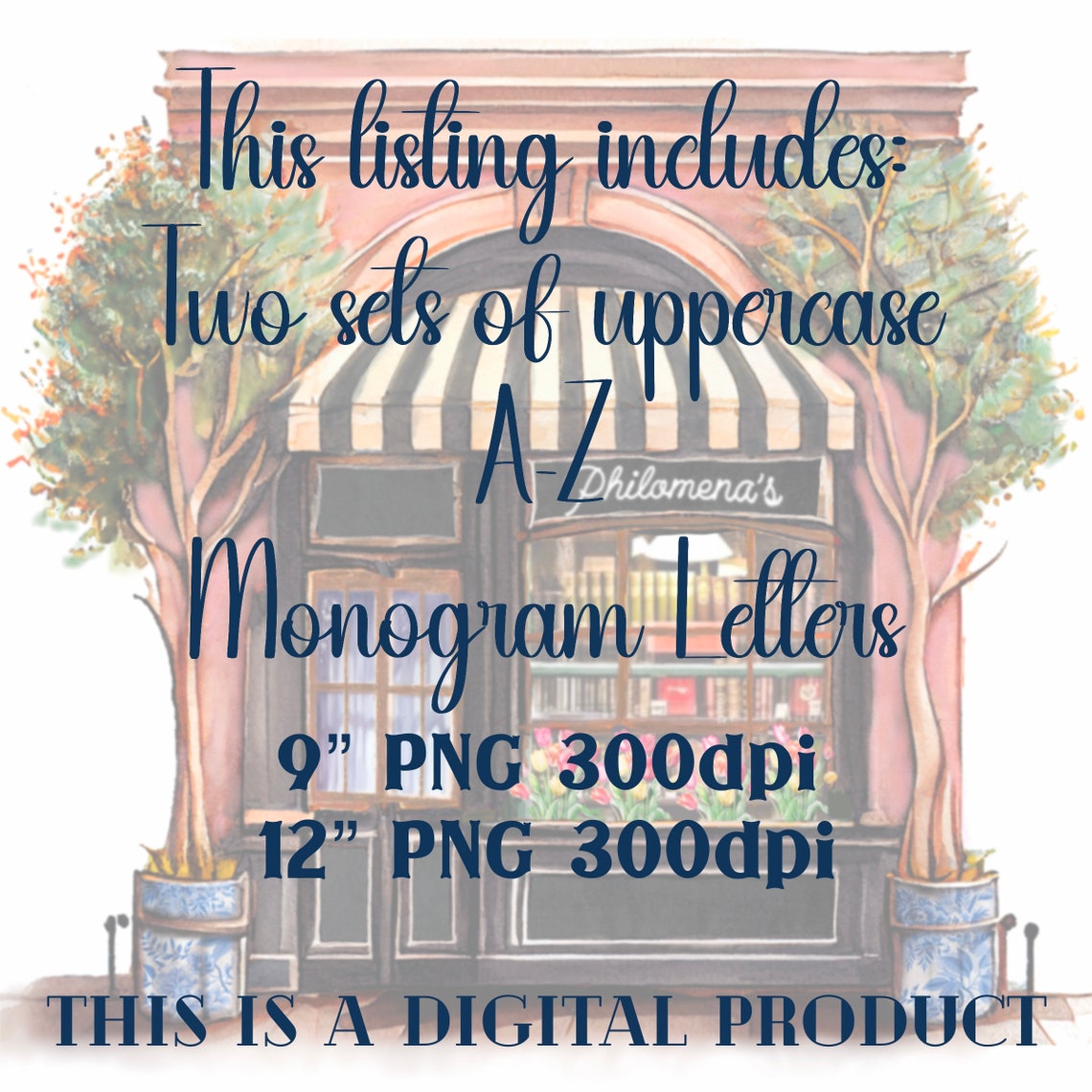 Monogram Font, Script Letters, Alphabet, Initials, PNG, Preppy Stuff ...
