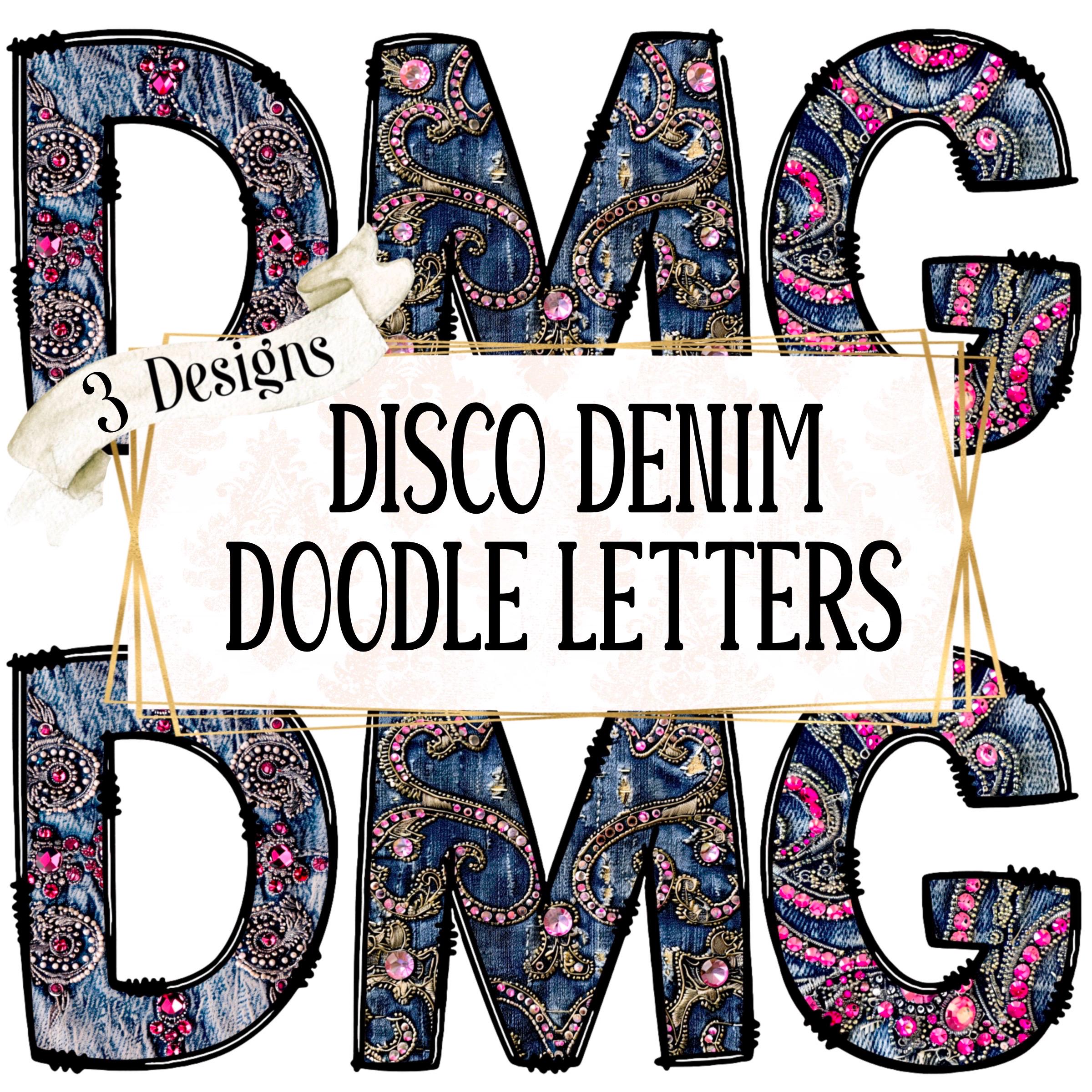 Doodle Letters, Alphabet, Font, PNG, Clipart, Sublimation, Cowgirl ...