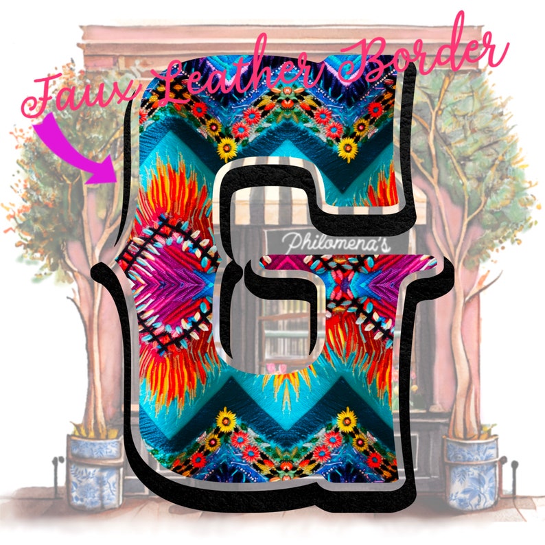 Western Font, Letters, PNG Alphabet, Sublimation, Cowgirl, Aztec ...