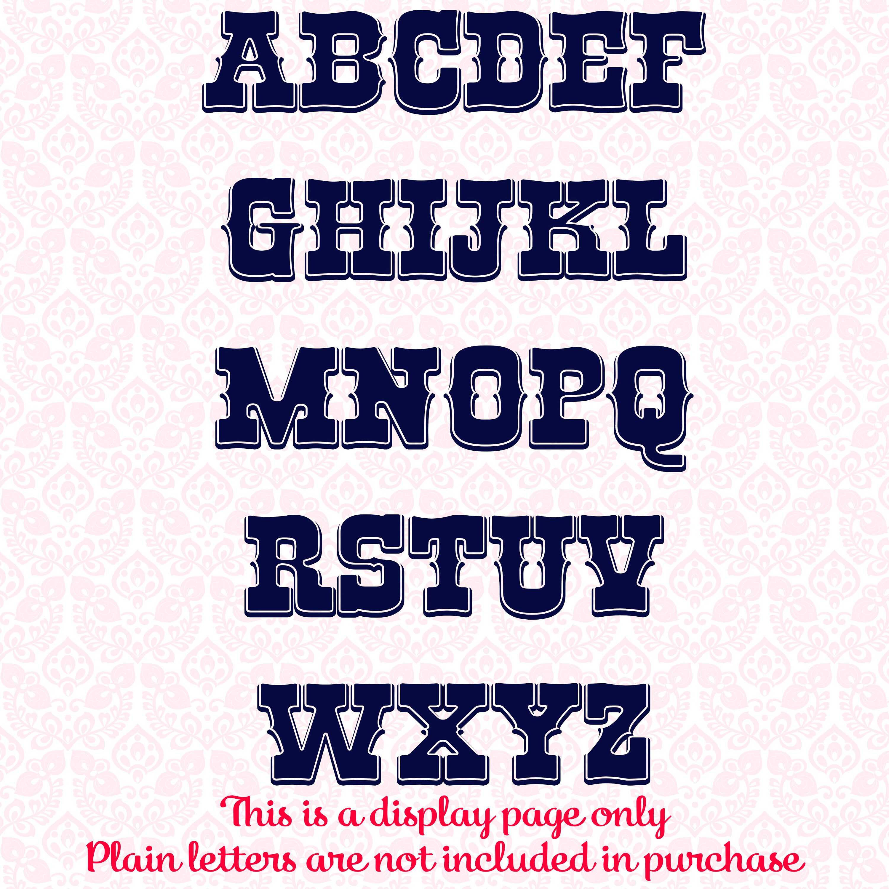 Western Font, Letters, PNG Alphabet, Sublimation, Coastal Cowgirl ...
