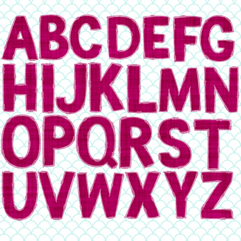 Doodle Letters, Alphabet, PNG, Clipart, Sublimation, Preppy, Pink, - Etsy