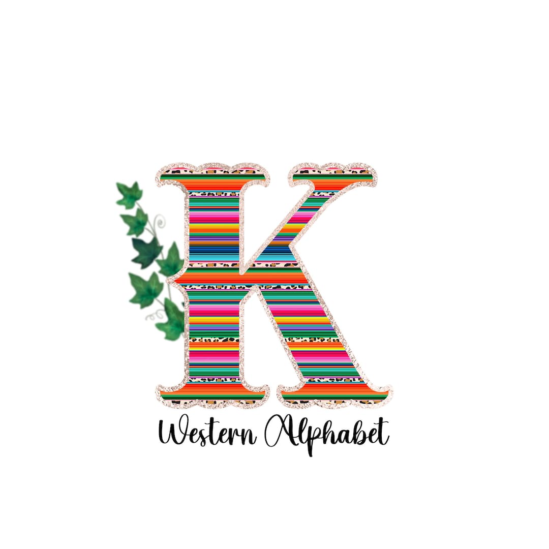 Western Font, Western Letters, Alphabet, PNG, Sublimation, Cowgirl ...