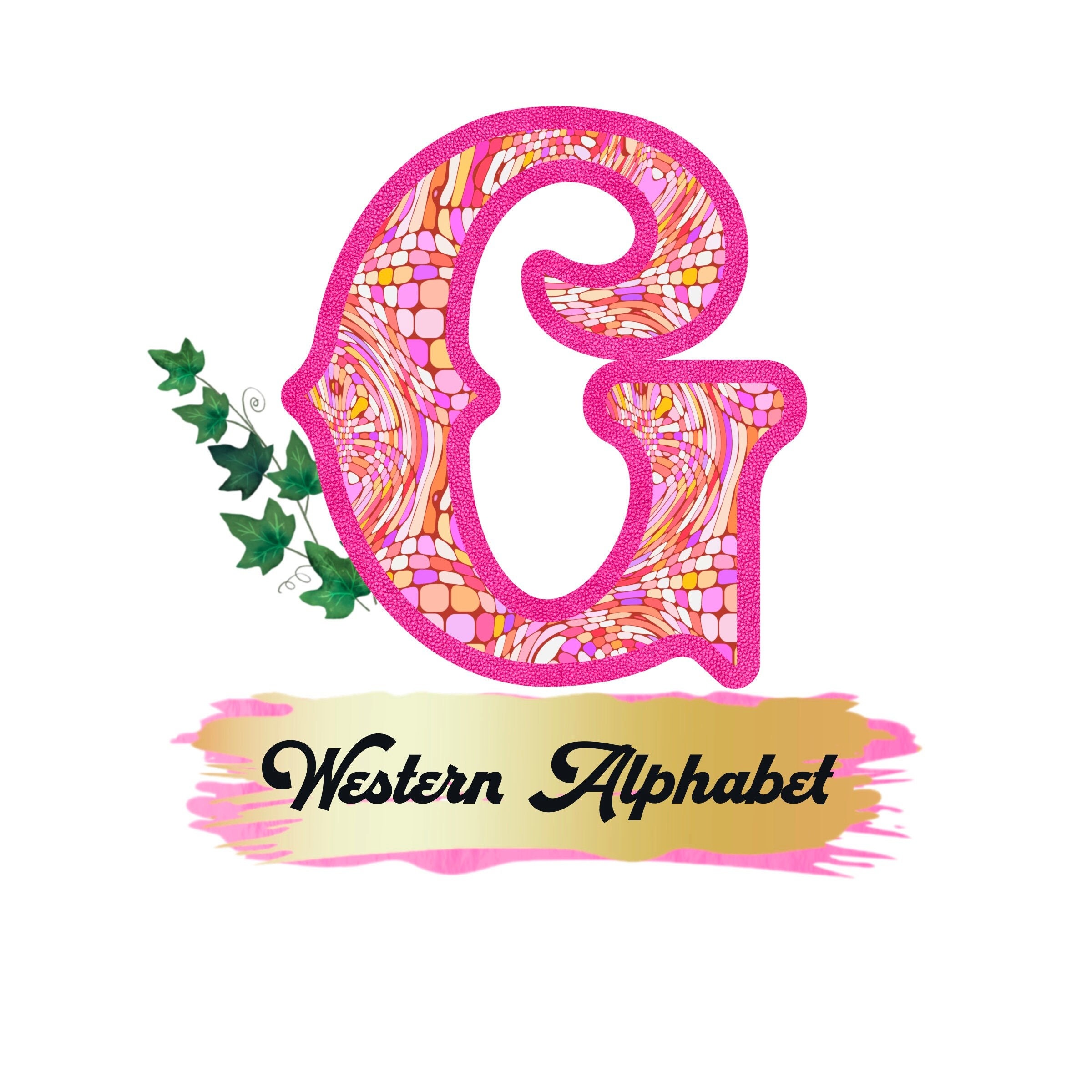 Western Font, Letters, PNG Alphabet, Sublimation, Preppy Stuff, Cowgirl ...