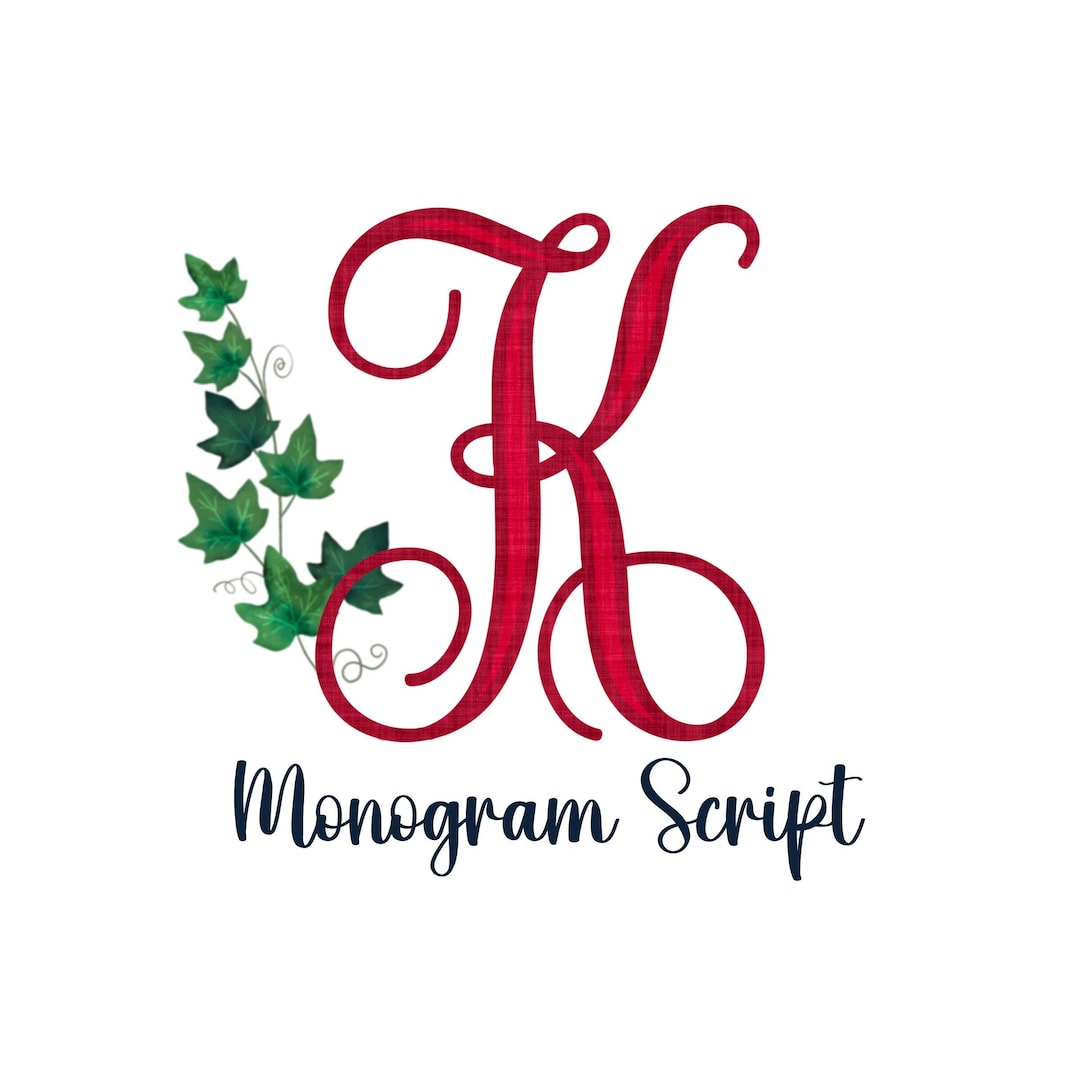 Monogram Letters, Monogram Alphabet, Sublimation, Png, Clipart, Linen ...