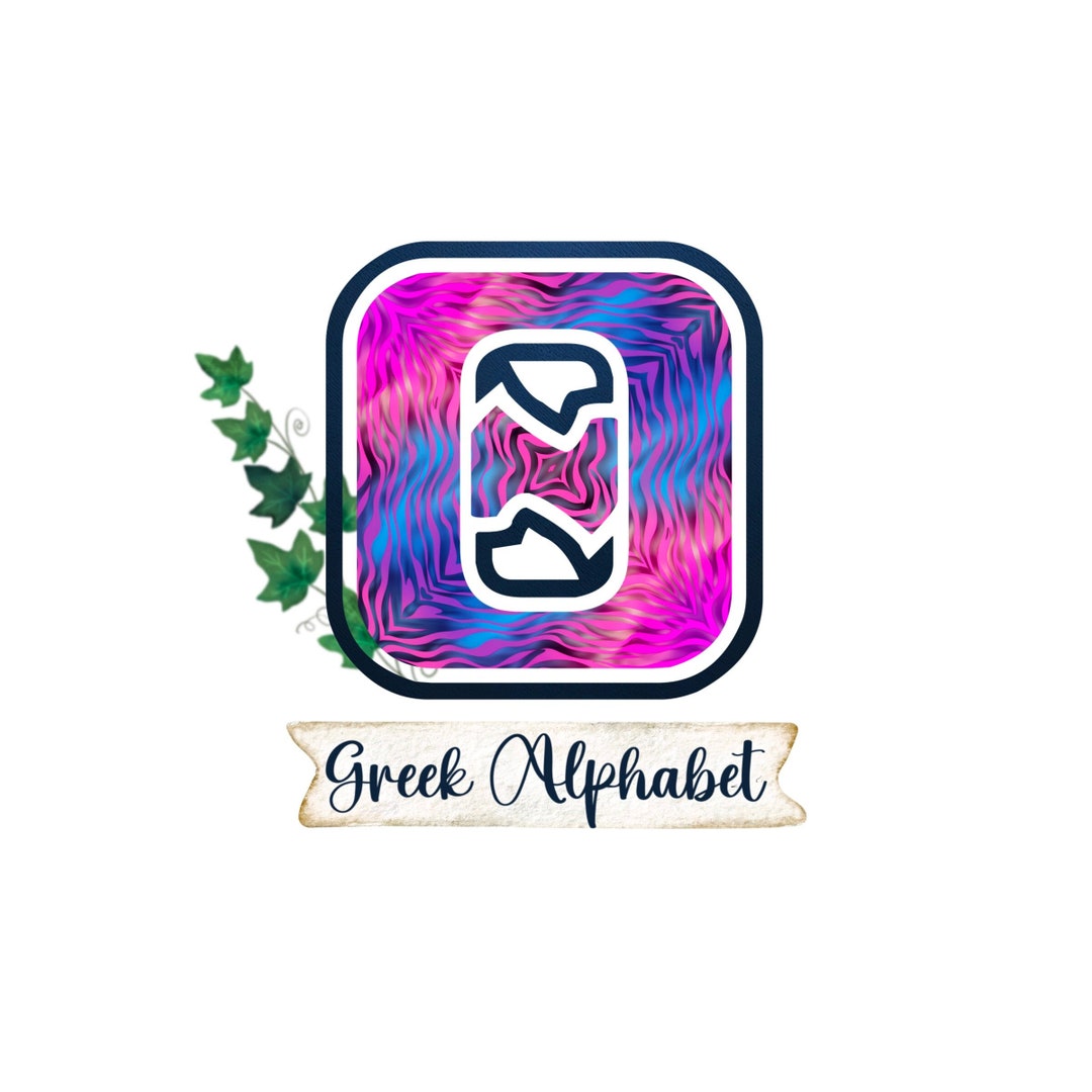 Greek Letters, Sorority Letters, Greek Font, Clipart, College Merch ...