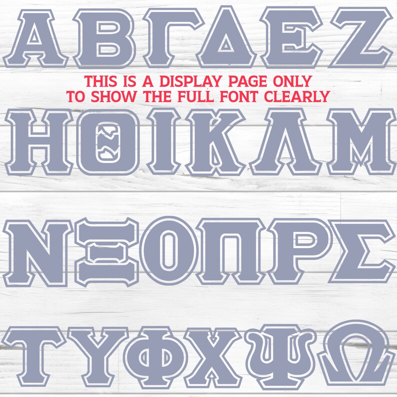 Greek Letters, Font, Alphabet,png,college Merch,sorority Gift ...