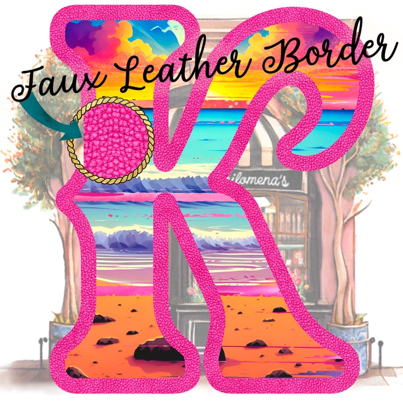 Western Font, Letters, PNG Alphabet, Sublimation, Coastal Cowgirl ...