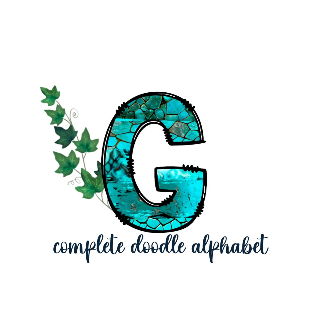 Doodle Letters, Doodle Alphabet, Font, PNG, Clipart, Sublimation ...