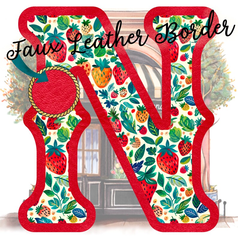 Western Font, Letters, PNG Alphabet,coquette Cowgirl,strawberry Print ...