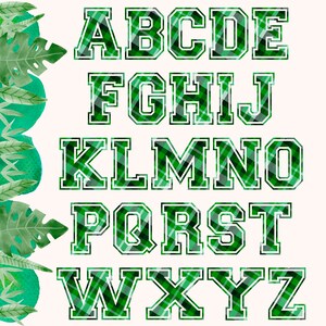 Green Plaid Letterman Varsity Font, Sorority Letters, St Patricks Day ...