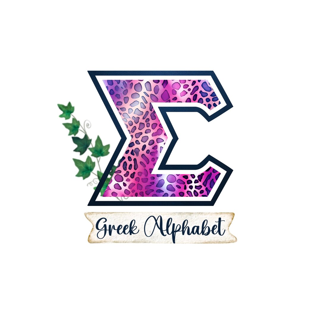 Greek Letters, Sorority Letters, Greek Font, Clipart, College Merch ...
