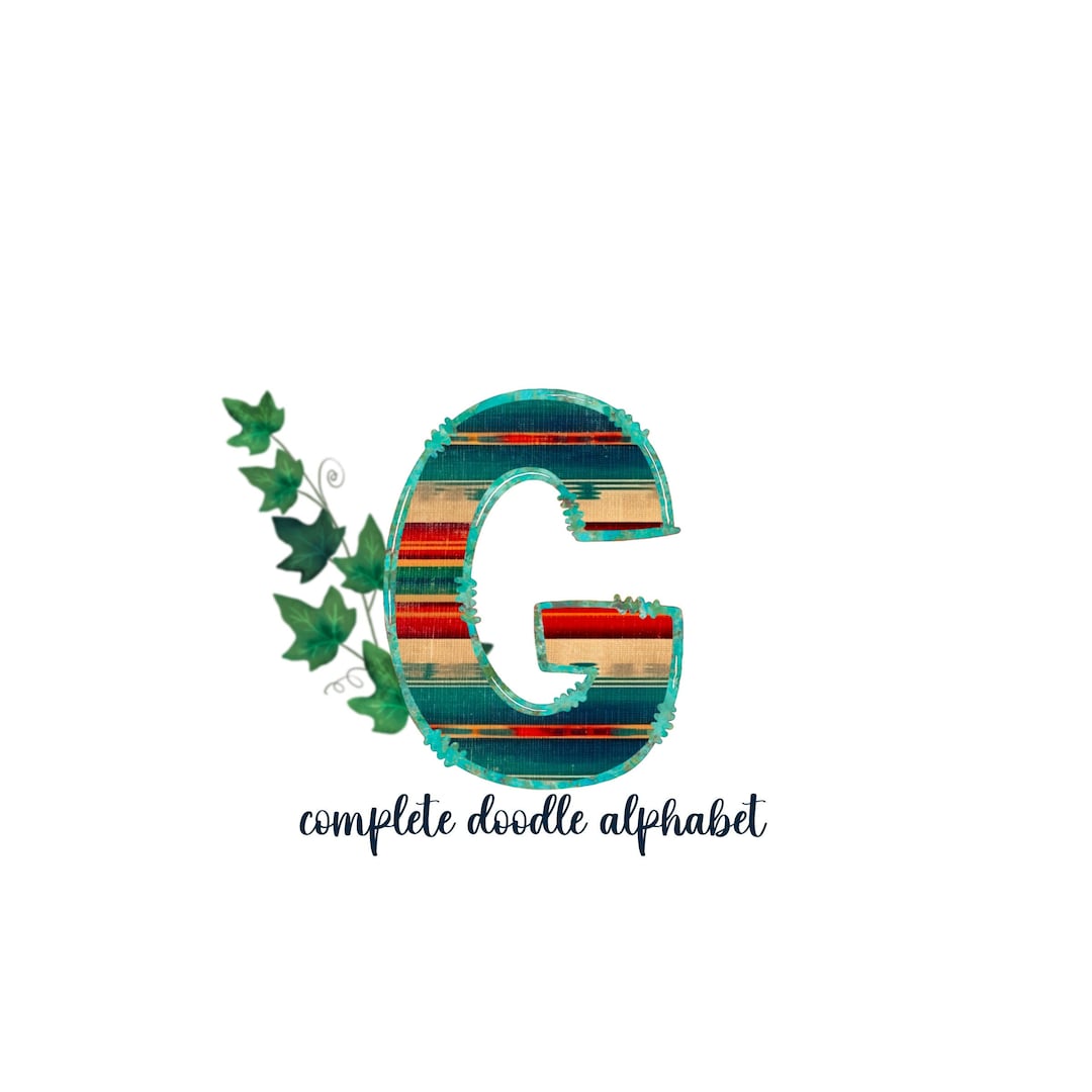 Doodle Letters, Doodle Alphabet, Font, PNG, Clipart, Sublimation ...