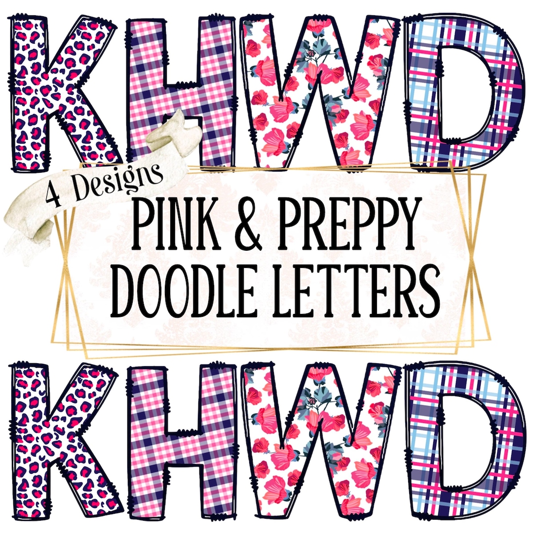 Doodle Letters, Doodle Alphabet, Font, PNG, Clipart, Sublimation ...