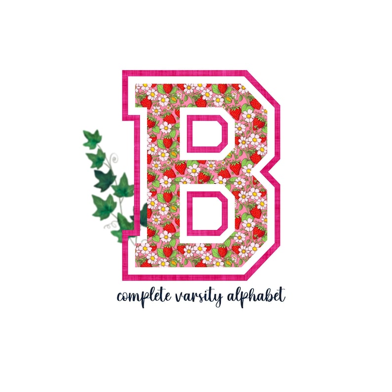 Varsity Font,varsity Letters, Alphabet, PNG, Sublimation, Clipart ...