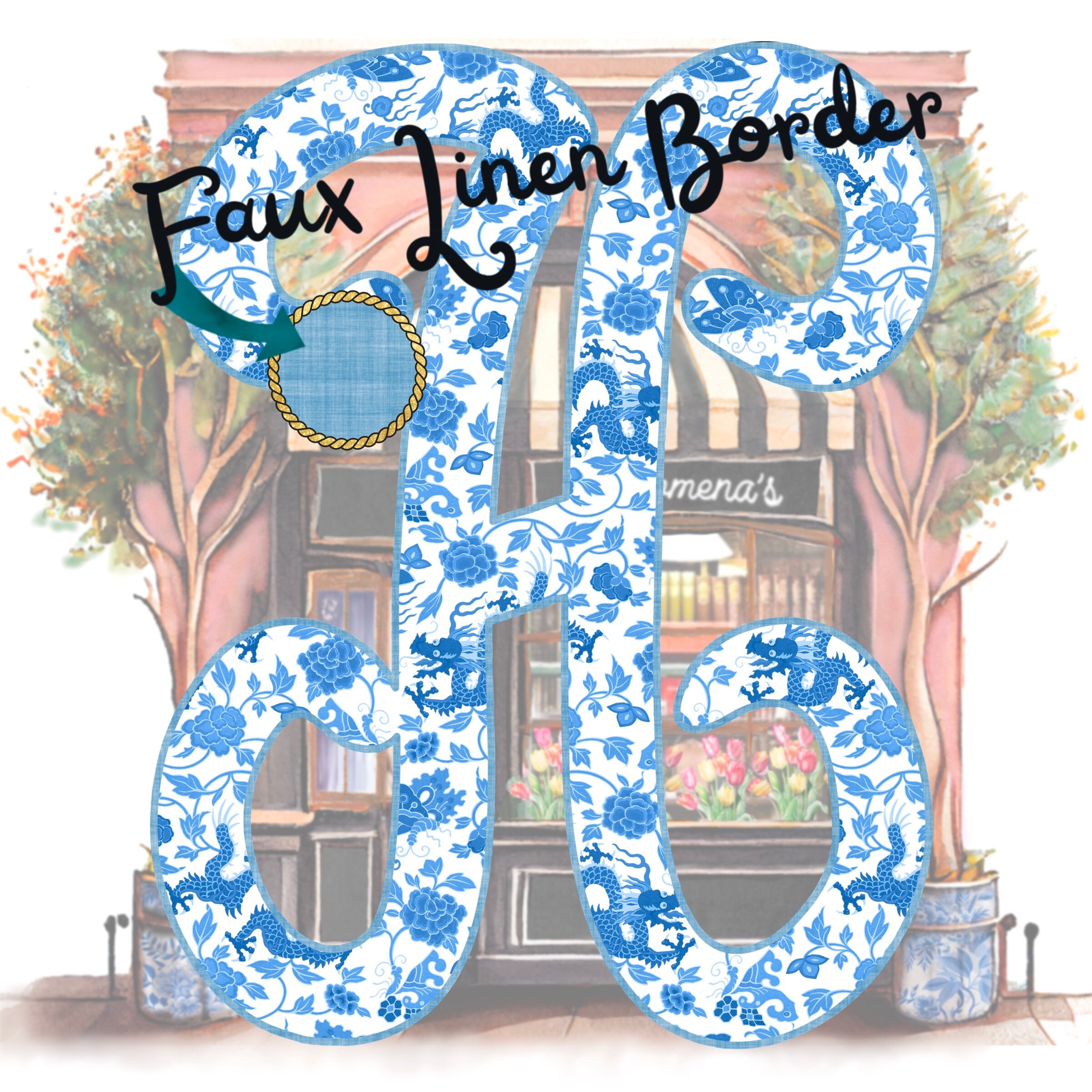 Monogram Font, Script Letters, Alphabet, Initials, PNG, Preppy Stuff ...