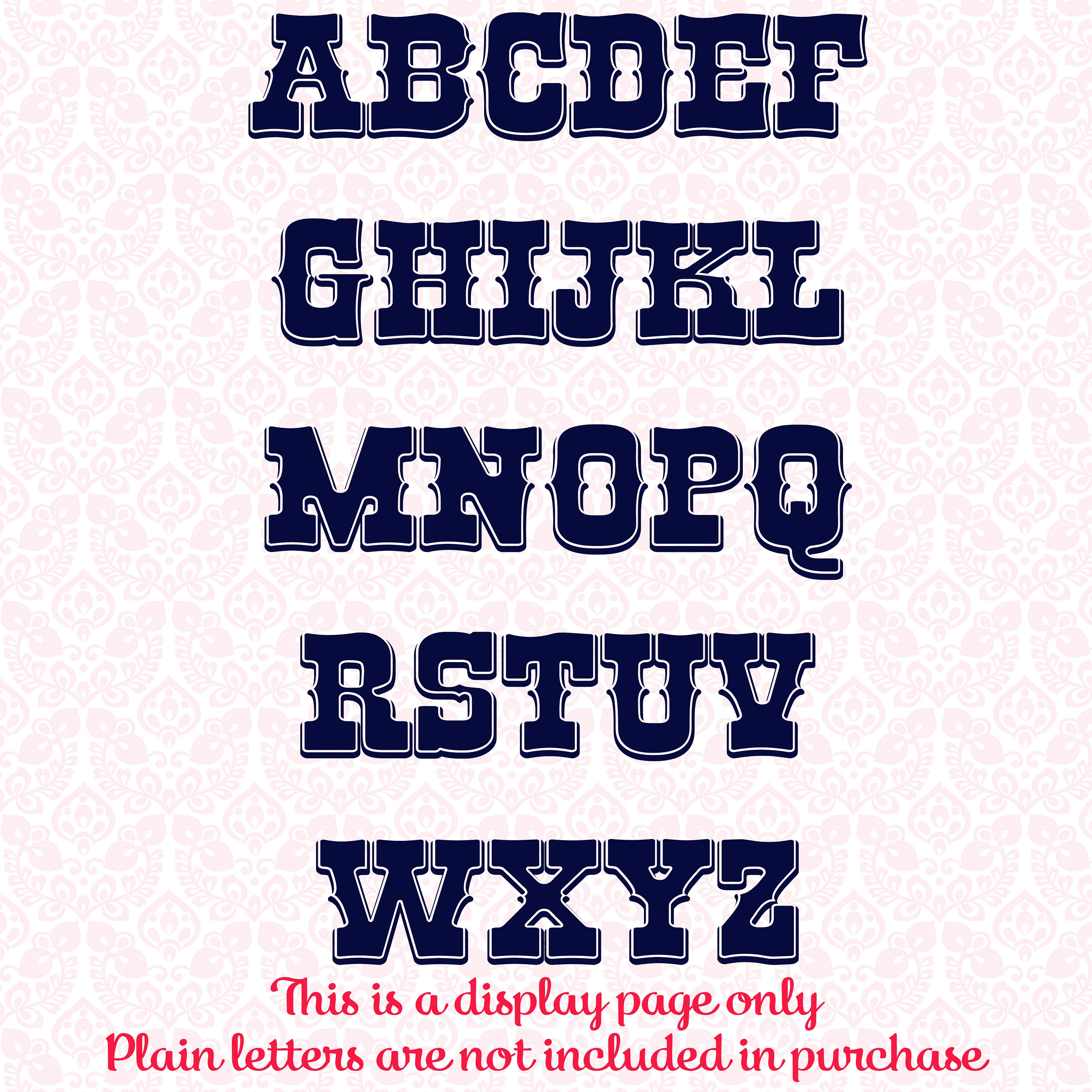 Western Font, Letters, PNG Alphabet, Sublimation, Cowgirl, Vintage ...