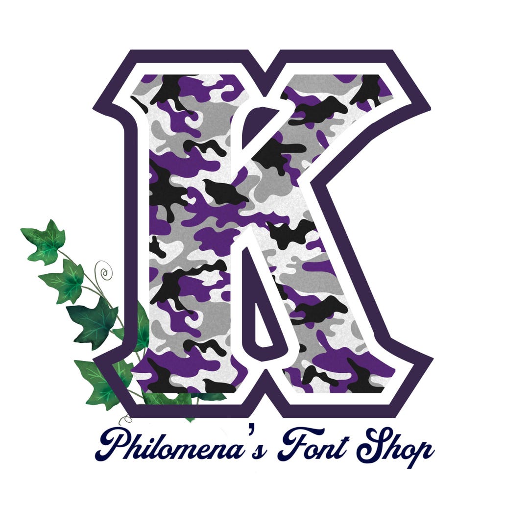 Camo Greek Letters, Sorority Letters, Font, Sublimation, PNG, Clipart ...