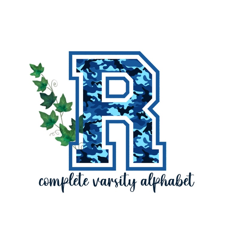 Letterman Varsity Font,varsity Letters, Alphabet, Font, Sublimation ...