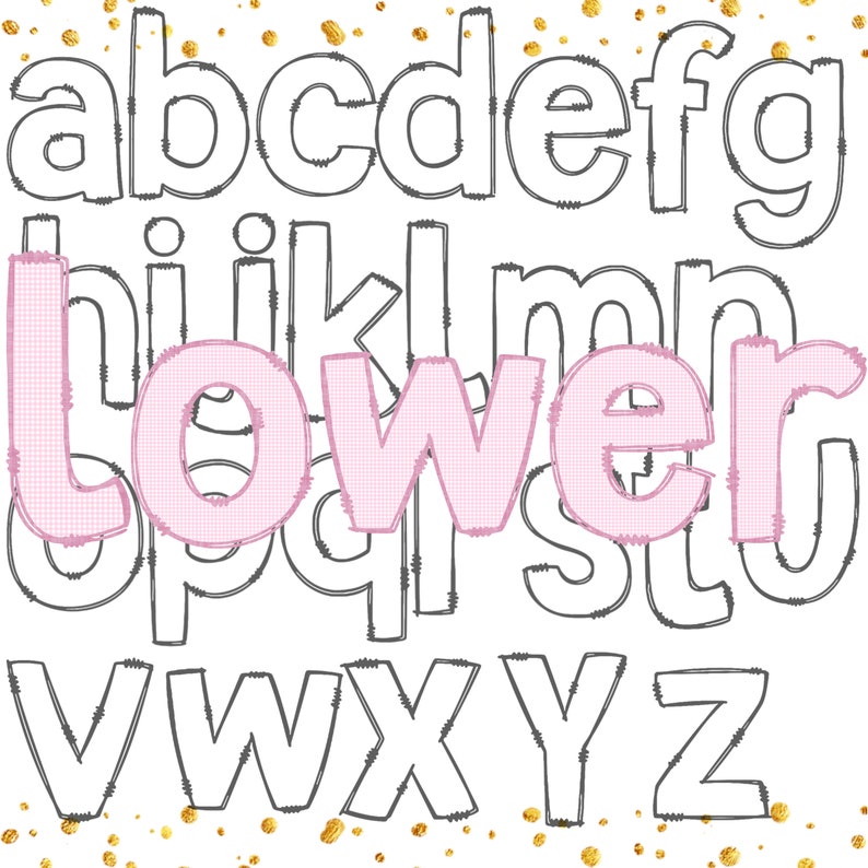 Doodle, Doodle Letters, Doodle Alphabet, PNG, Clipart, Sublimation ...