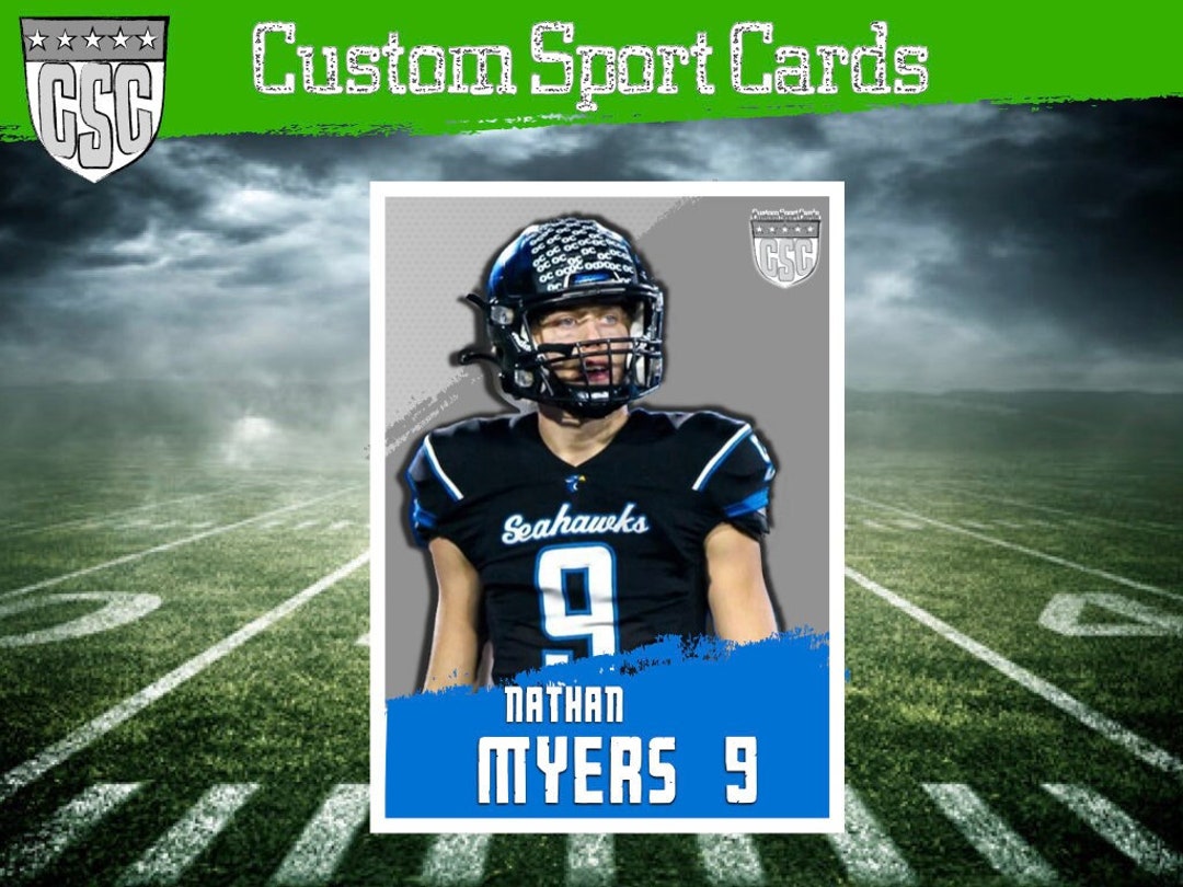 Personalized Custom Sport Cards - Etsy