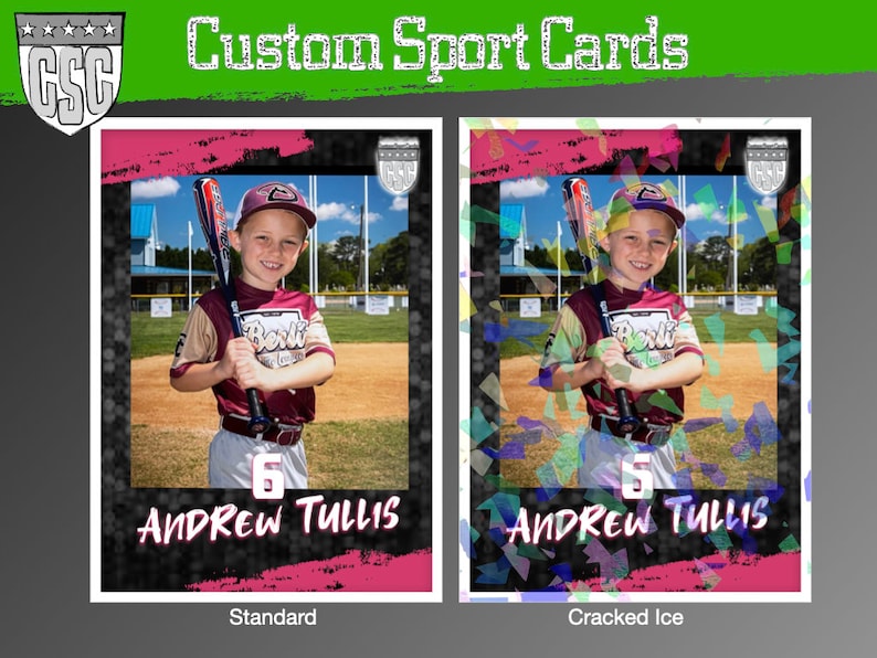 Custom Sports Card – Personalized Rookie Trading Card – Photo Upload ...