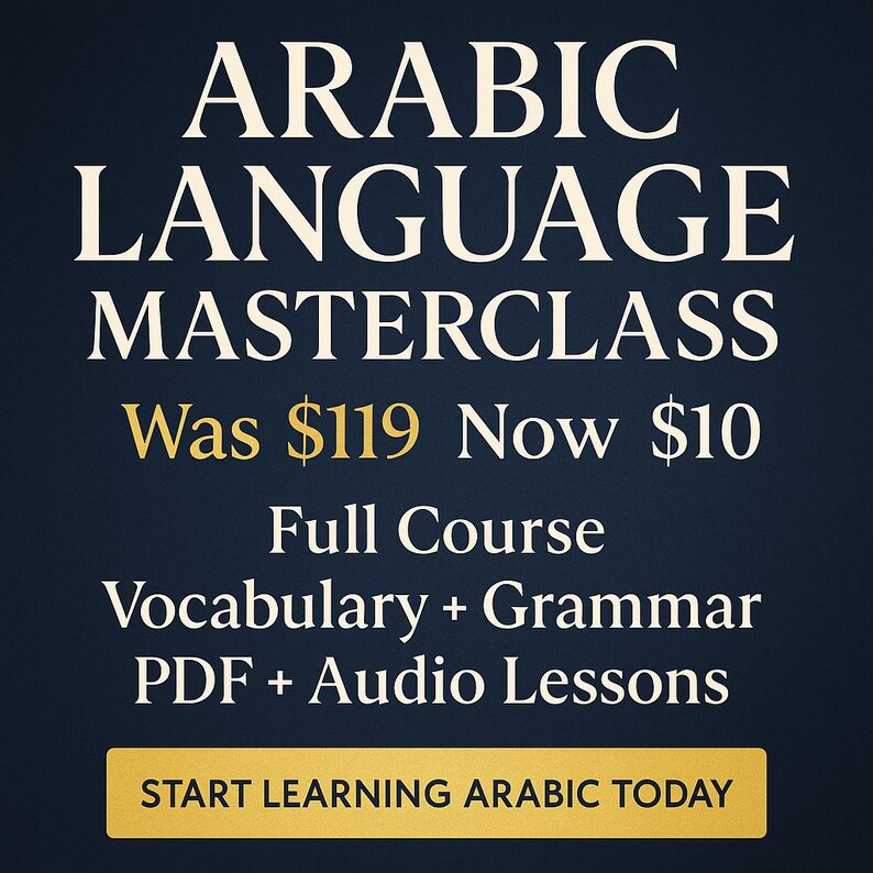 Arabic Language Masterclass | Complete 119 Course Now Just 10 | Learn ...