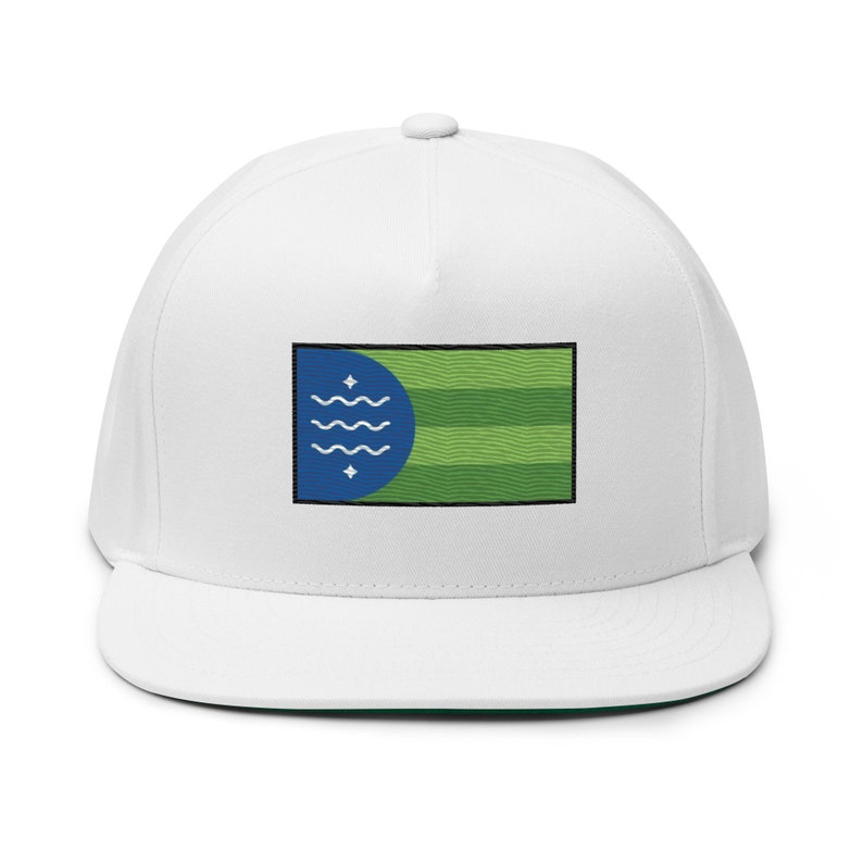 Flat Bill Cap Bellingham City Flag - Etsy