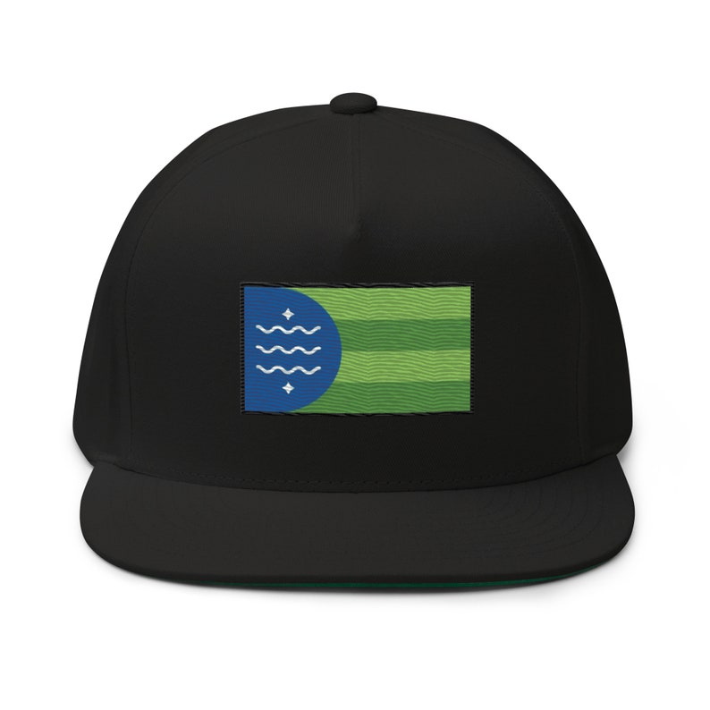 Flat Bill Cap Bellingham City Flag - Etsy