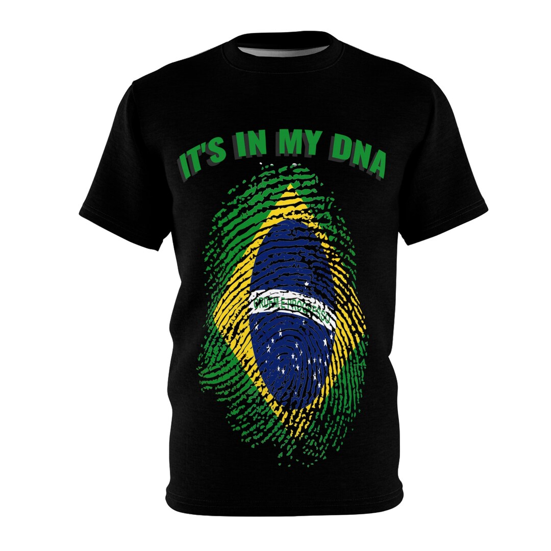 Brazilian DNA Pride Flag Design Brazil Shirt Brazil Tee De Janeiro ...