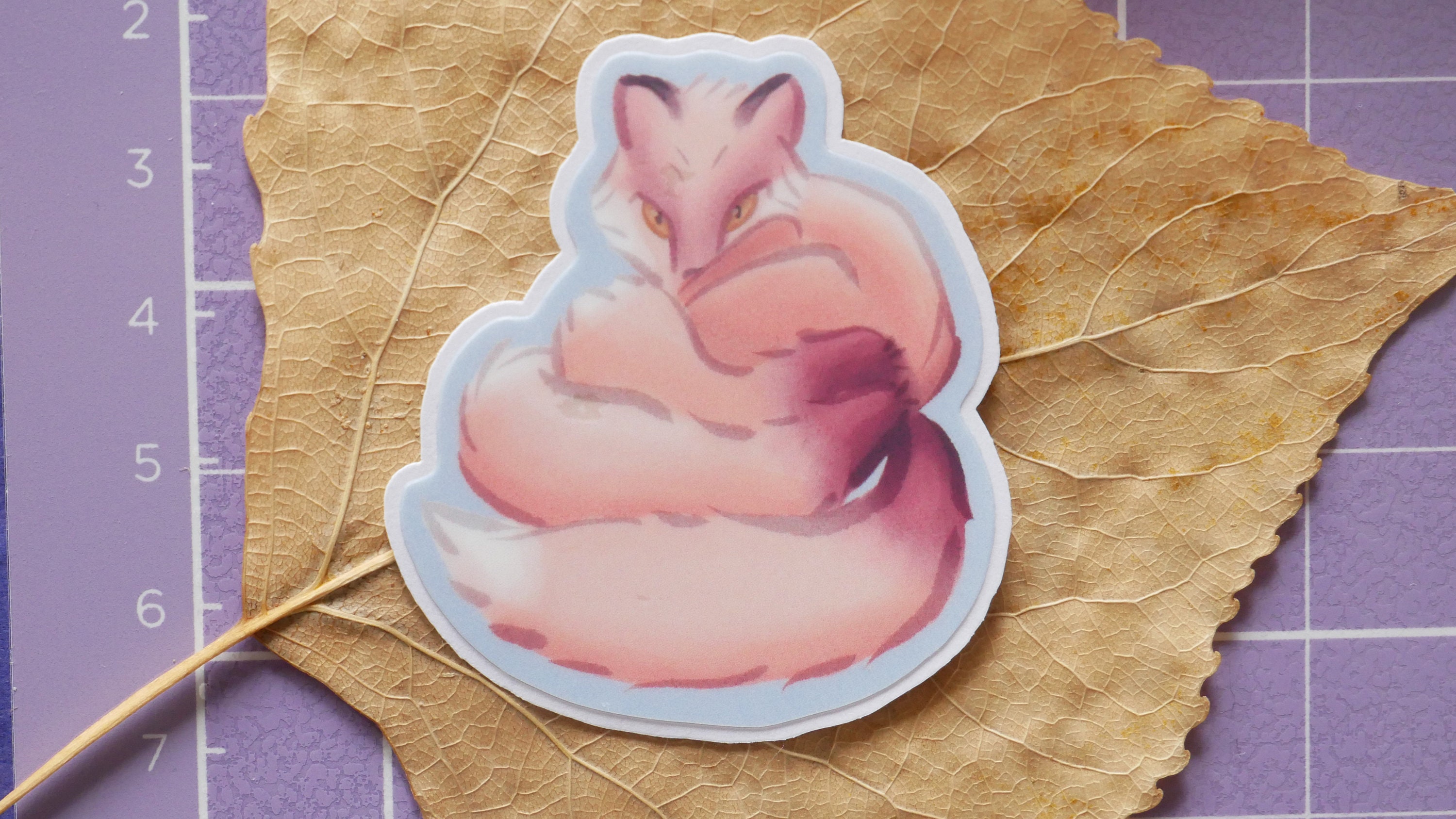 Demon Fox Kitsune Stickers Vinyl Stickers - Etsy