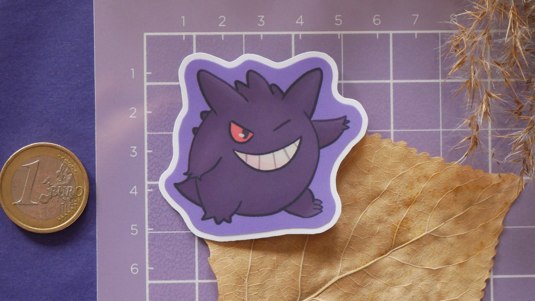 Gengar Stickers Vinly Stickers Fanmade - Etsy