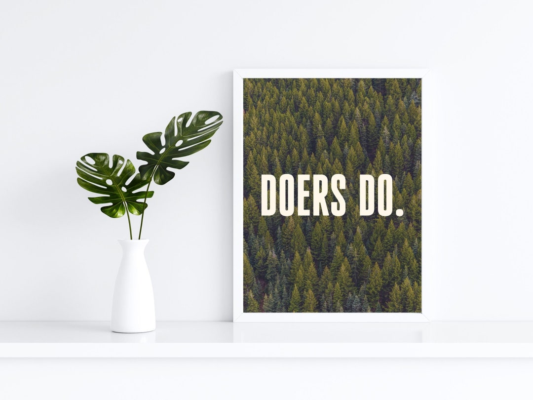 Motivational, Inspirational, Canvas/poster, Doers Do, Office Decoration ...