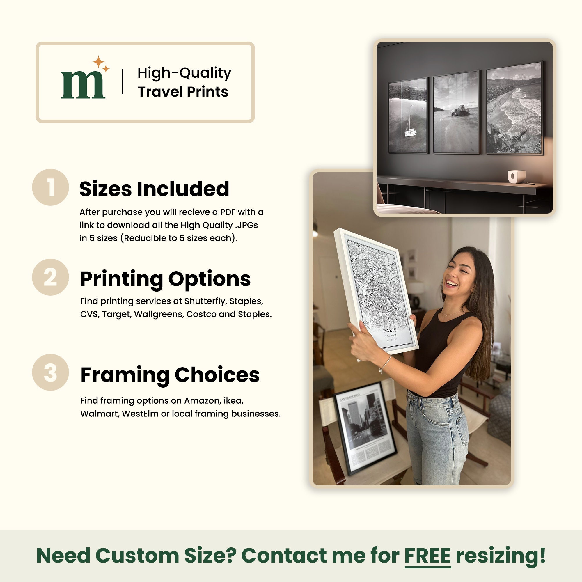 Buffalo Poster, Newspaper Style, Black and White Print, Printable Wall ...