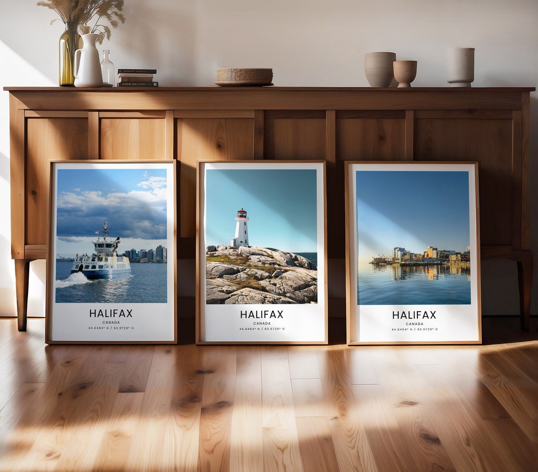 Halifax Set of 3, Halifax Gallery, Real Photo, Halifax Print ...