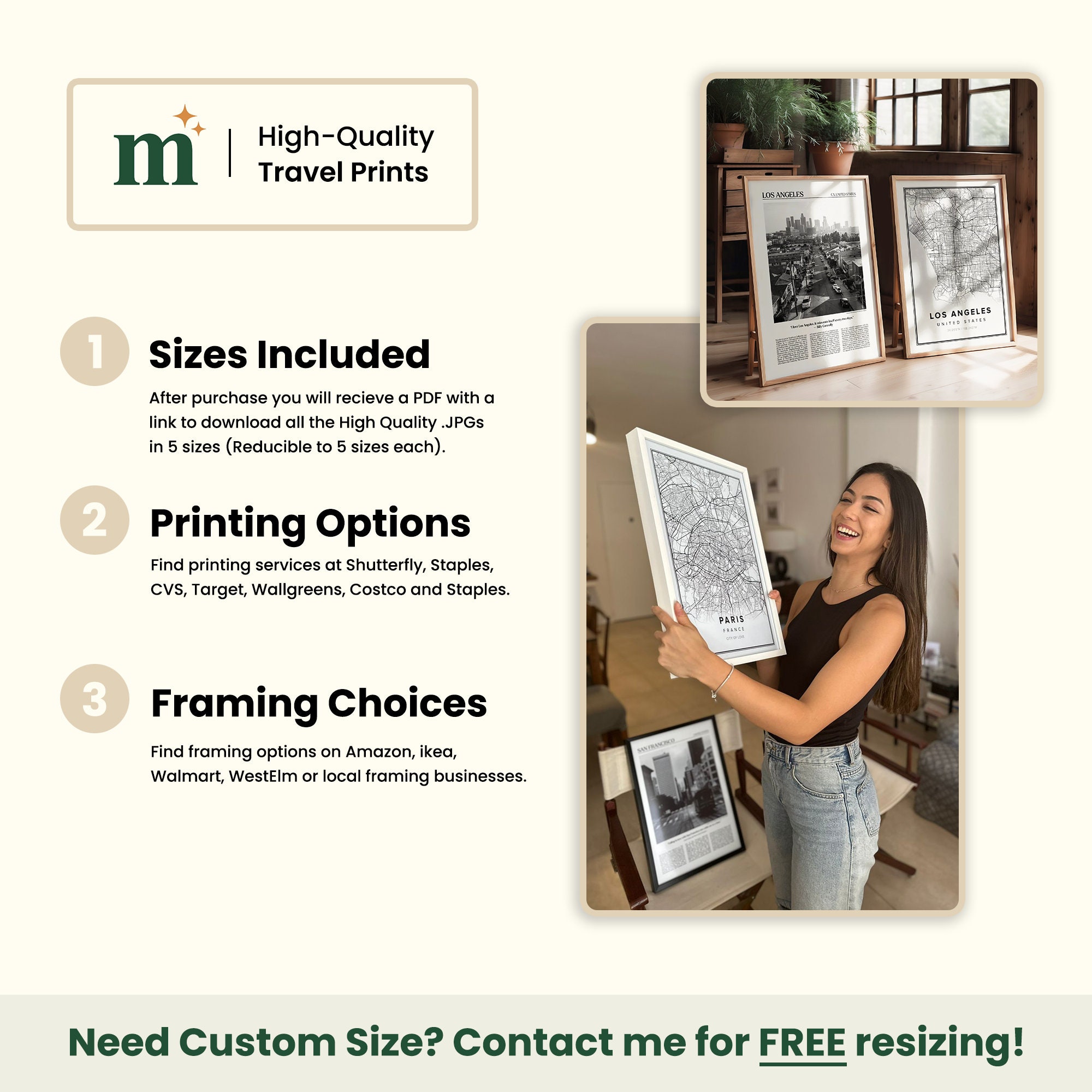 Travel Poster Set of 2 Prints, Tampa Art, Tampa Poster, Tampa Print ...