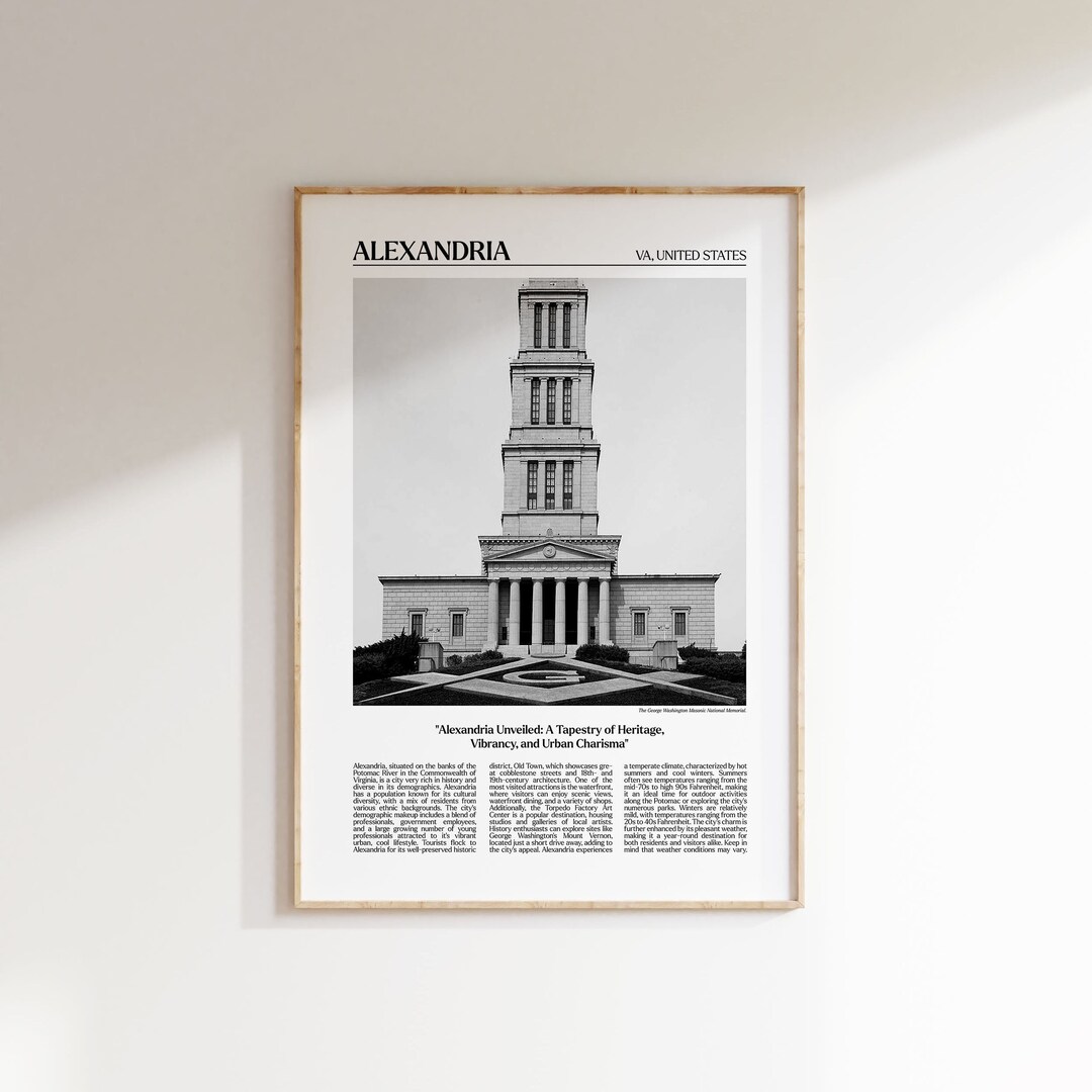 Alexandria VA Newspaper Print: Black and White Photography (digital ...