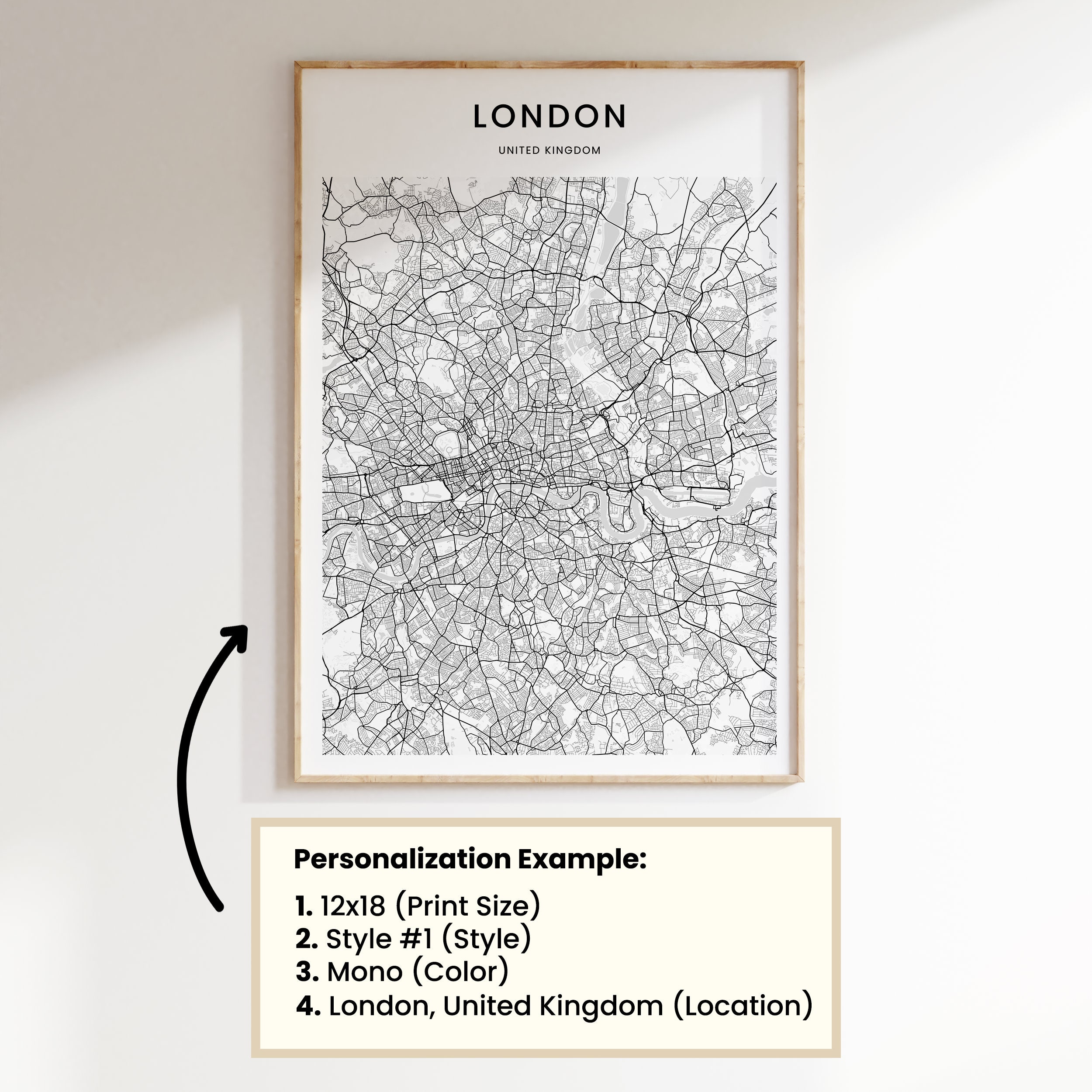 Custom City Map, Printable Minimal Map, Map Download, Minimalist Map ...