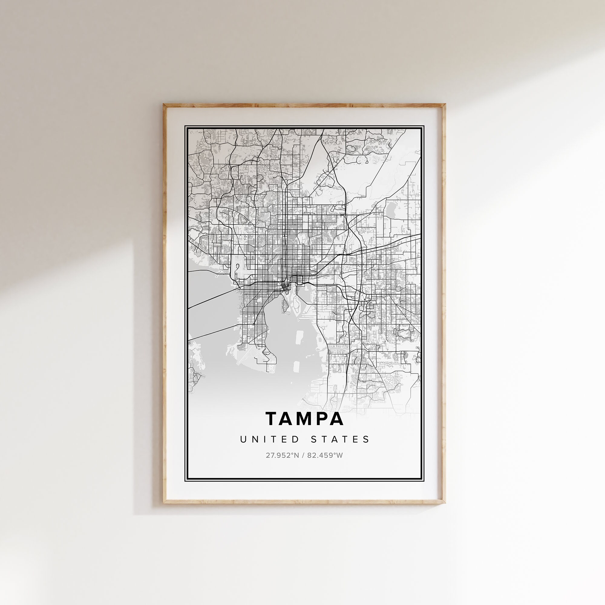 Travel Poster Set of 2 Prints, Tampa Art, Tampa Poster, Tampa Print ...