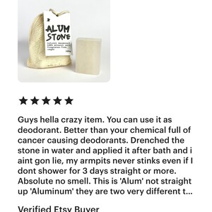 Natural Deodorant for Men & Women — 100g | Alum Stone, Crystal Salt ...